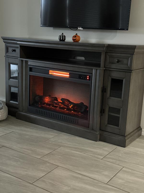 Sams tv stand with fireplace store