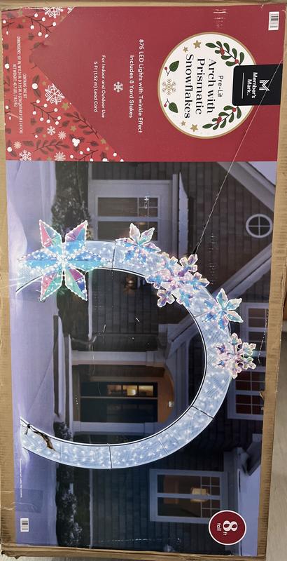 Member's Mark 8' Pre-Lit Arch With Prismatic Snowflakes, 49% OFF Member's Mark 8' Pre-Lit Arch With Prismatic Snowflakes, 49% OFF