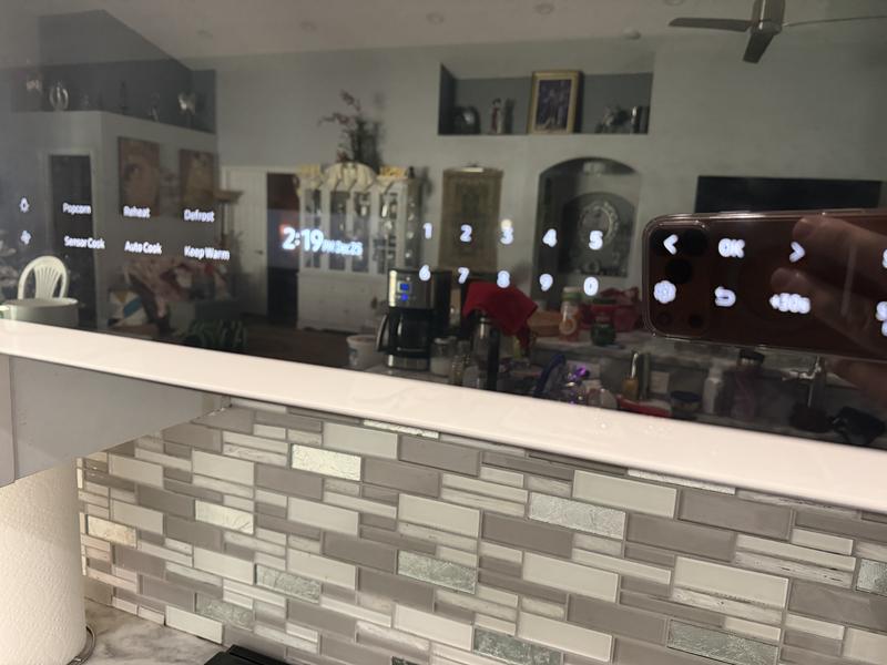 Samsung Bespoke 2.1-cu ft Over-the-Range Microwave with Sensor Cooking ...