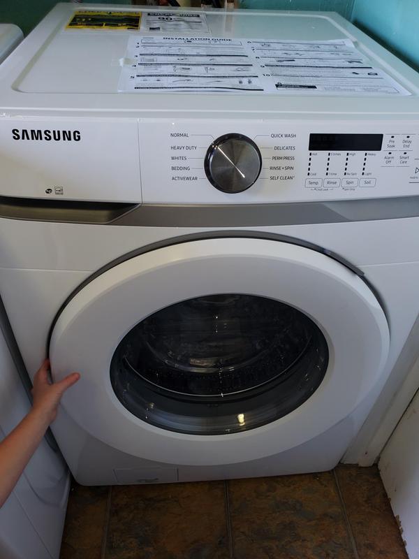 Samsung WF45T6000AW/A5 4.5 cu.ft. Front Load Washer with Vibration ...