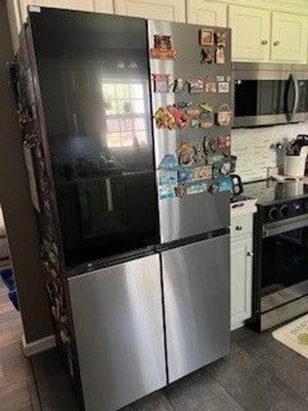 Samsung Bespoke 28.6-cu ft 4-Door Smart French Door Refrigerator with ...