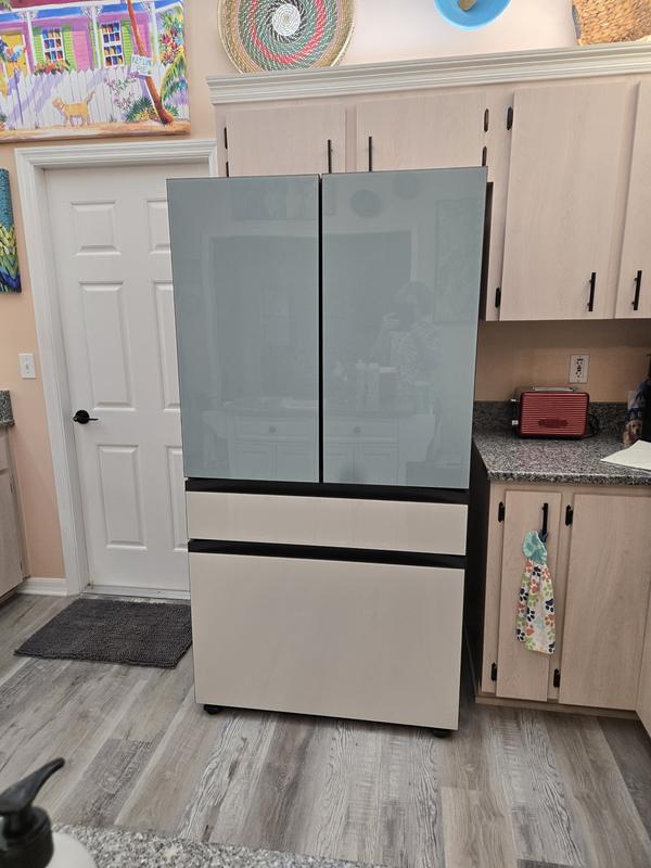 Samsung Bespoke 28.8-cu ft 4-Door Smart French Door Refrigerator with ...