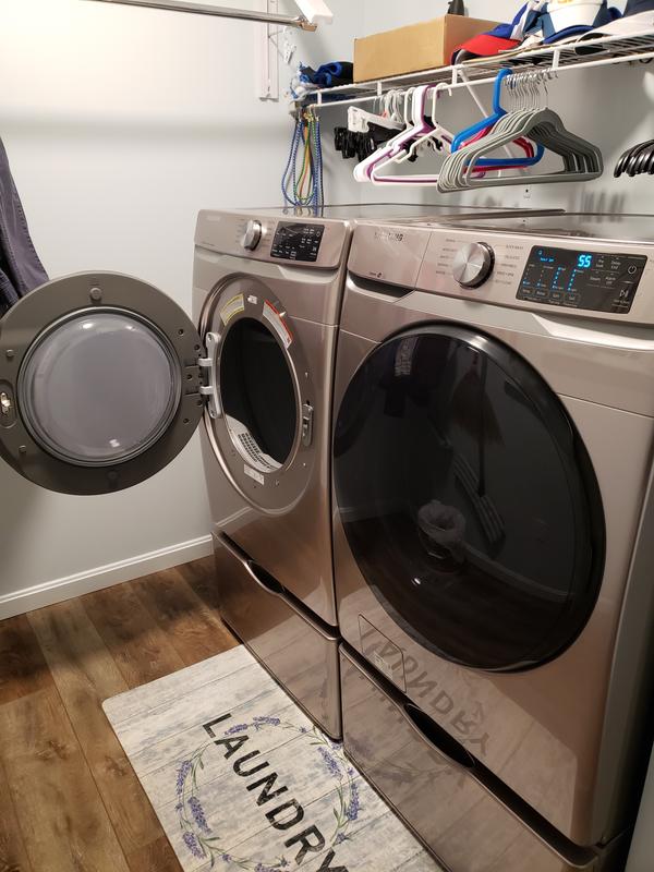 Samsung DVG45R6100C/A3 7.5 cu. ft. Front-Load Gas Dryer with Steam ...