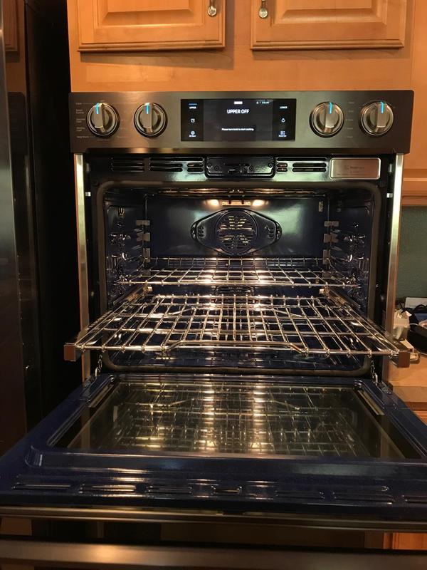 Samsung Steam Cook with Flex Duo 30 inch Double Electric Wall Oven with ...