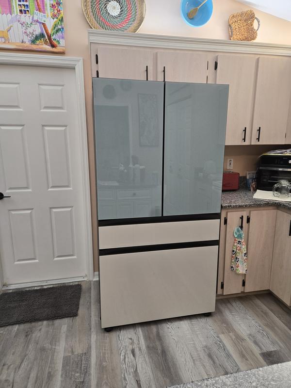 Samsung Bespoke 28.8-cu ft 4-Door Smart French Door Refrigerator with ...