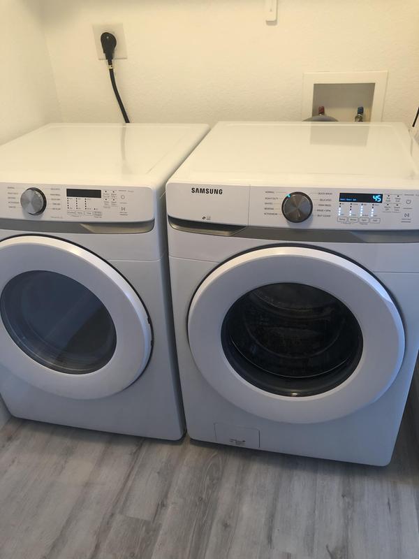 Samsung DVE45T6000W/A3 7.5 cu.ft. Electric Dryer with Sensor Dry – White