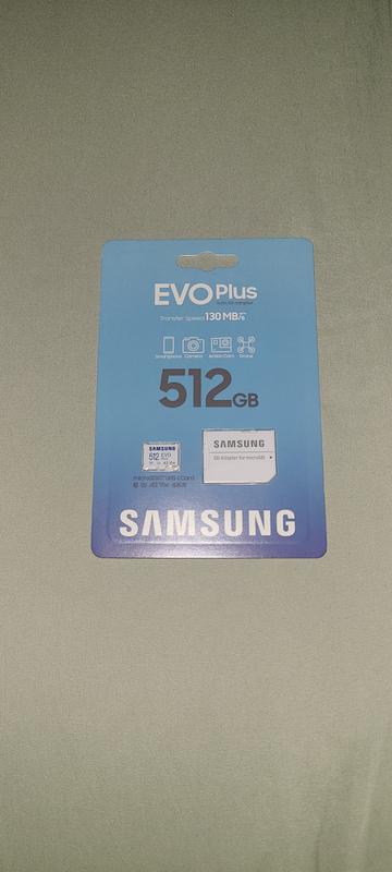 Samsung EVO Plus 512 GB Class 10UHS I U3 V10 microSDXC 1 Pack 130 MBs ...