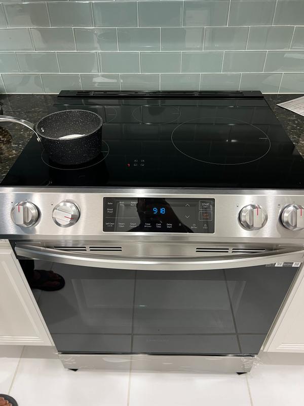 Samsung Rapid Heat Induction 30-in 4 Elements 6.3-cu ft Self & Steam ...