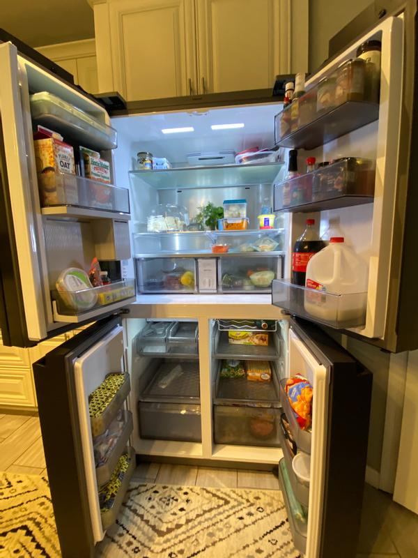 Shop Samsung Bespoke Family Hub+ 4-Door French Door Refrigerator and ...
