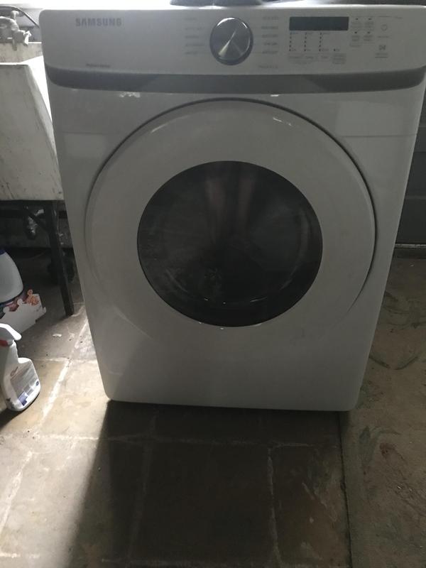 Samsung DVE45T6000W/A3 7.5 cu.ft. Electric Dryer with Sensor Dry – White