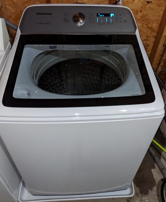 Samsung WA54R7200AV/US 5.4 cu. ft. Top-Load Washer with Active WaterJet ...