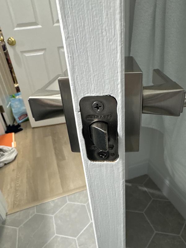 Schlage F40 Northbrook Satin Nickel Universal Interior Bed/Bath Privacy ...