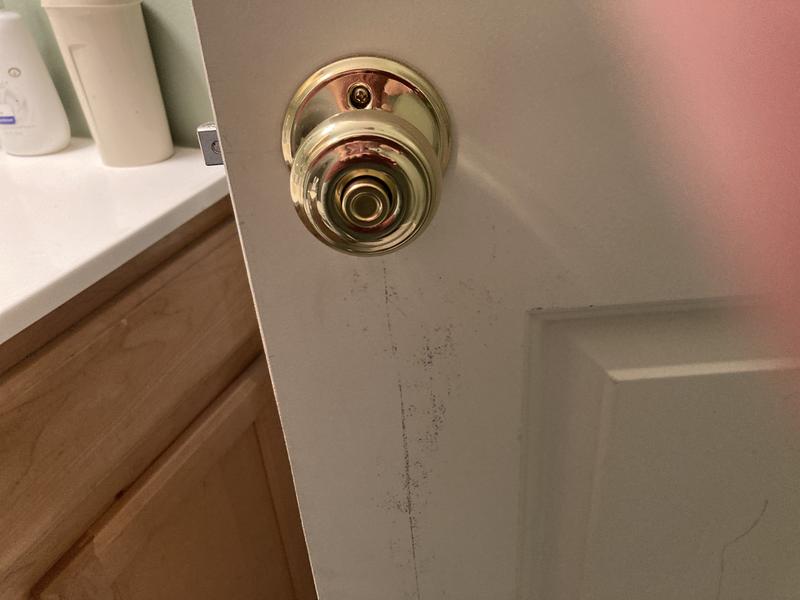 Schlage Andover Bright Chrome Round Push-Button Lock Residential ...