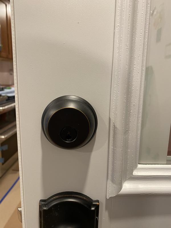 Schlage F51ACCCAM Accent Single Cylinder Keyed Entry Door Lever Set ...