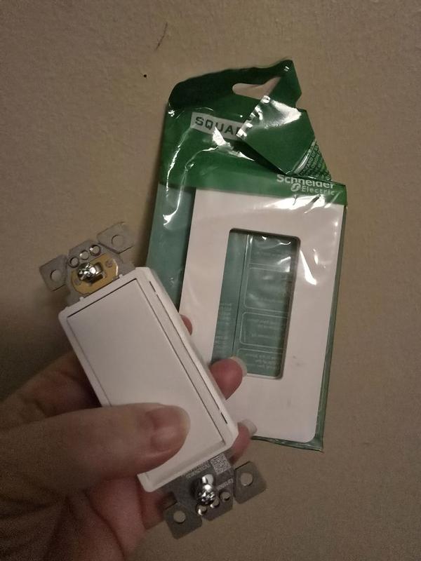 Square D X Series 15-amp 4-way Rocker Light Switch , Black in the Light ...