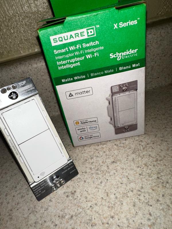 Square D by Schneider X Series Smart WiFi Matter 15-amp Single-pole/3 ...