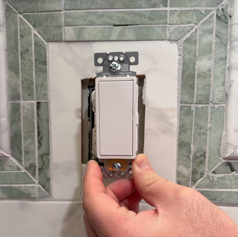 Square D X Series 15-amp Single-pole Rocker Master Light Switch , White ...