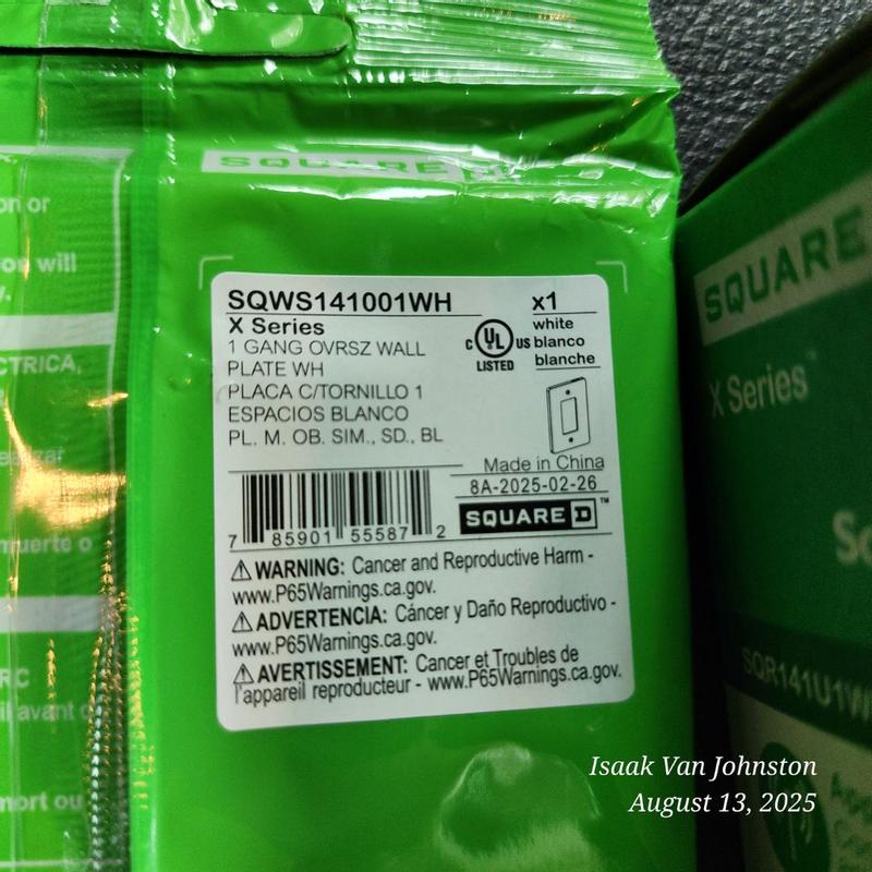 Square D by Schneider X Series Smart WiFi Matter 15-amp Single-pole/3 ...