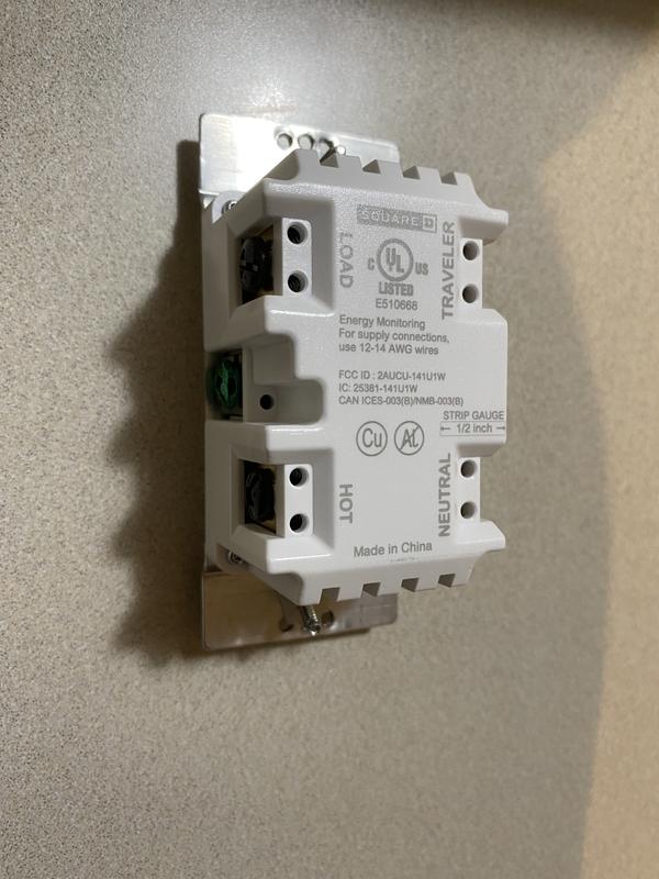 Square D by Schneider X Series Smart WiFi Matter 15-amp Single-pole/3 ...