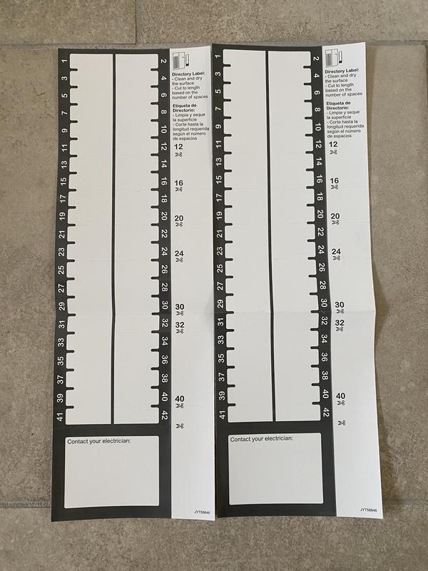 Square D 9-in Panel Circuit Directory UCD42CP at Lowes.com