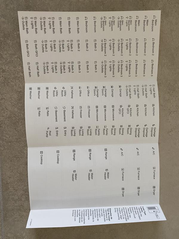 Square D 9-in Panel Circuit Directory UCD42CP at Lowes.com