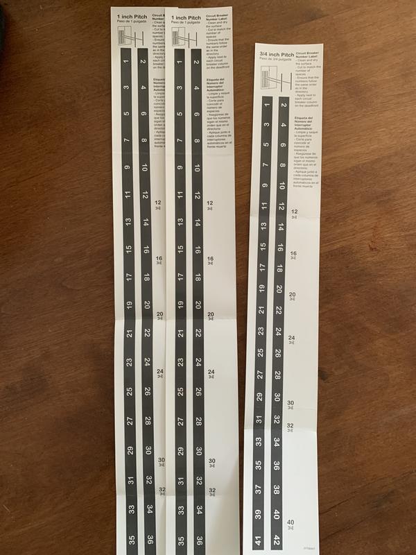 Square D 9-in Panel Circuit Directory UCD42CP at Lowes.com