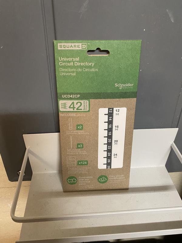 Square D 9-in Panel Circuit Directory UCD42CP at Lowes.com