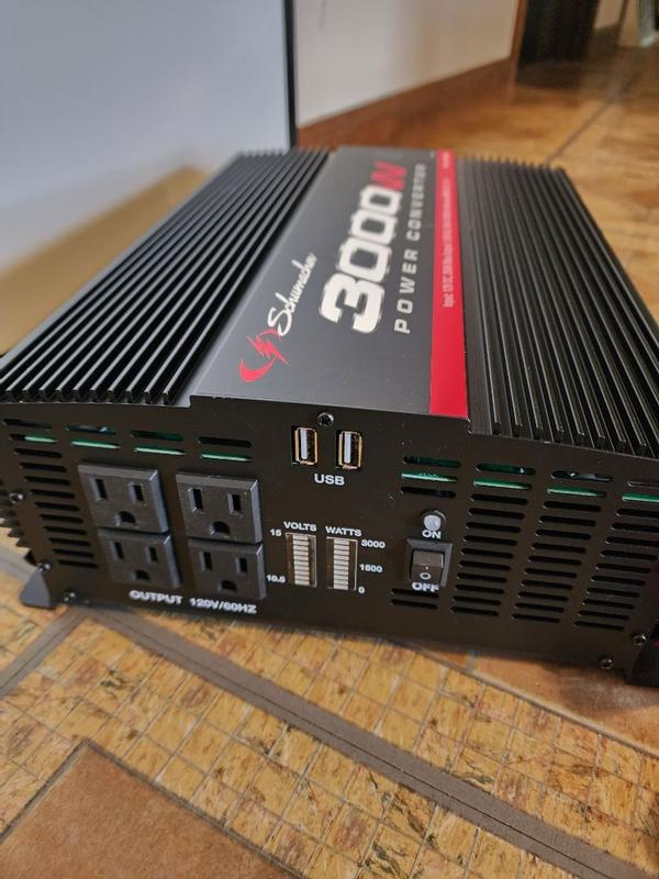 Schumacher Electric 12V to 120V Power Inverter with GFCI Safety Circuit ...