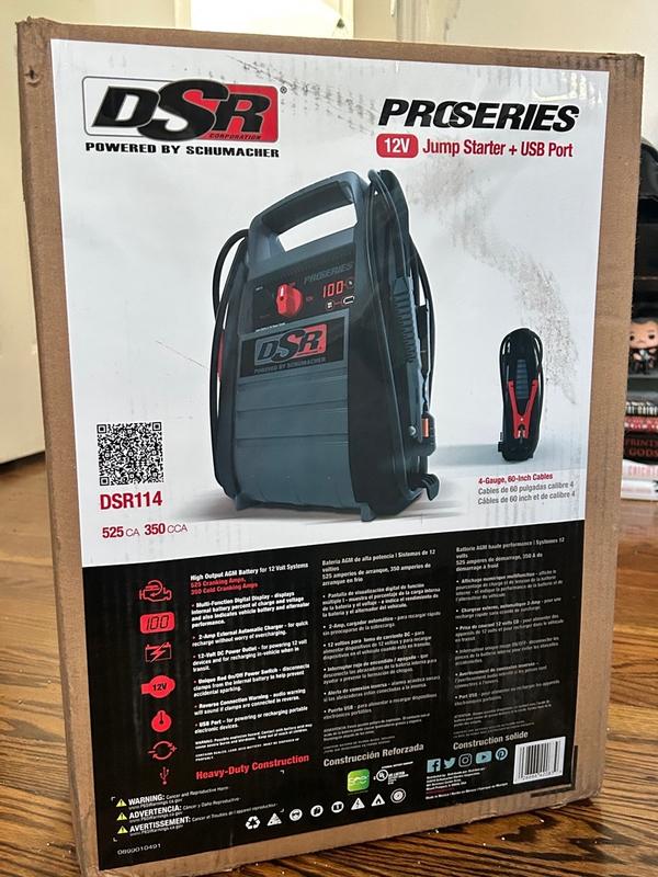 Schumacher Electric DSR ProSeries 2200-Amp 12-Volt Portable Car Battery ...