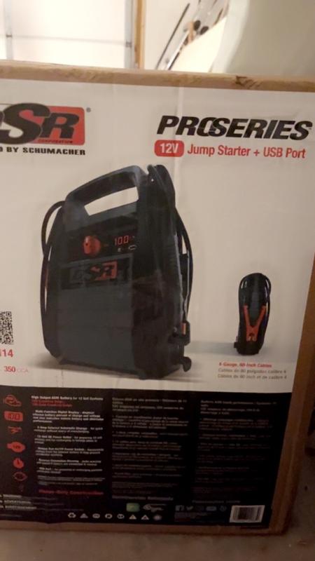 Schumacher Electric DSR ProSeries 2200-Amp 12-Volt Portable Car Battery ...