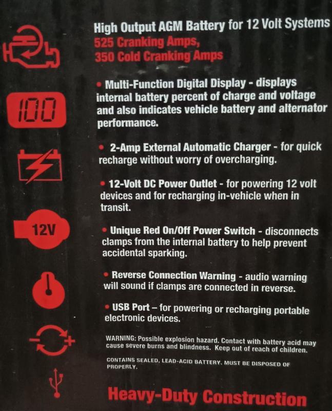 Schumacher Electric DSR ProSeries 2200-Amp 12-Volt Portable Car Battery ...
