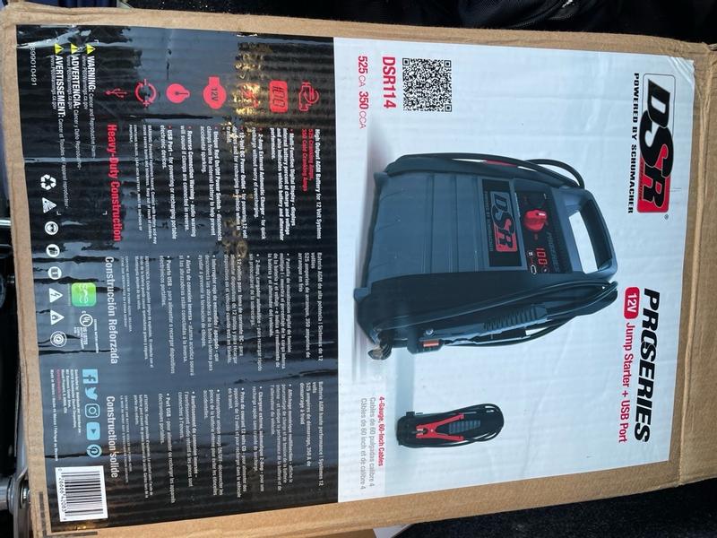 Schumacher Electric DSR ProSeries 2200-Amp 12-Volt Portable Car Battery ...