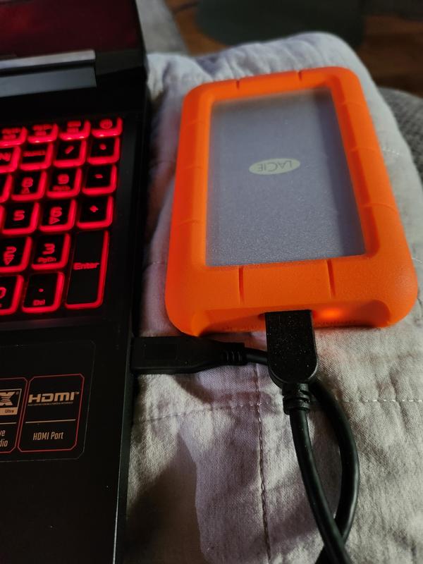 LaCie Rugged Mini 4TB Portable External Hard Drive LAC9000633 Orange ...