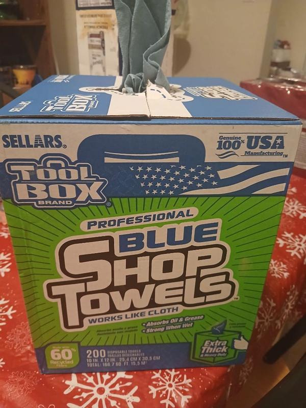 TOOLBOX Blue Shop Towels, 200 ct. Box at Tractor Supply Co