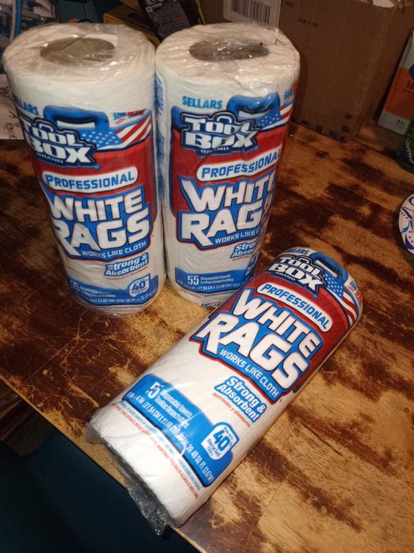 TOOLBOX White Rags Rolls, 55 ct. at Tractor Supply Co