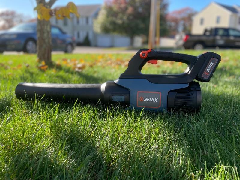 SENIX 20-volt Max 450-CFM 100-MPH Battery Handheld Leaf Blower (Battery ...