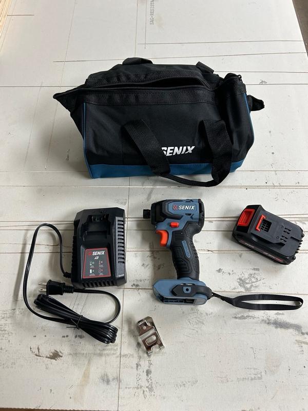 SENIX X2 20-volt 1/4-in Brushless Cordless Impact Driver (1-Battery ...
