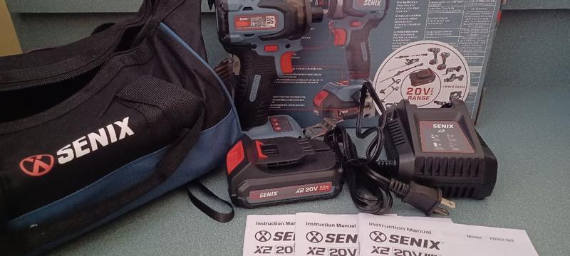 SENIX X2 20-volt 1/4-in Brushless Cordless Impact Driver (1-Battery ...