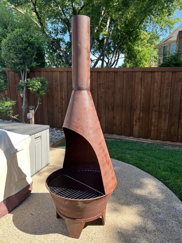 Sunnydaze Decor Outdoor Patio Wood-Burning Rustic Chiminea Fire Pit - Macy's