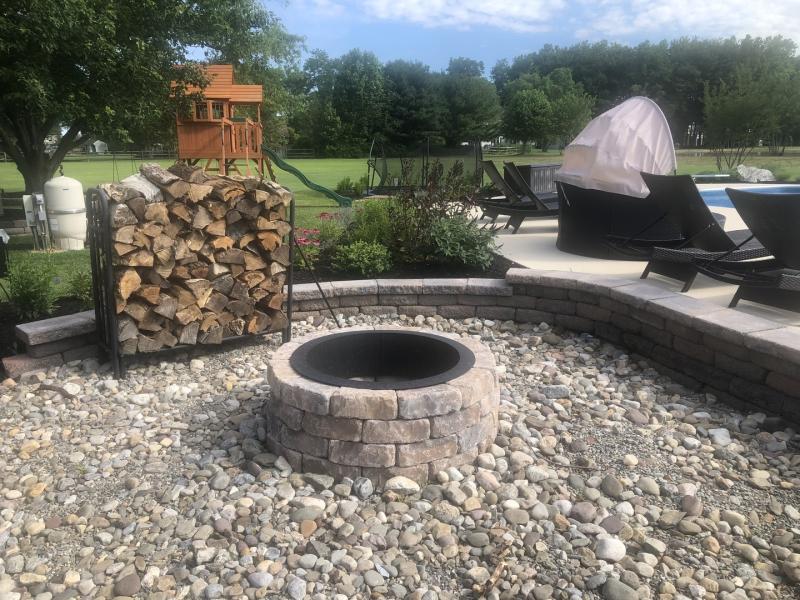 Steel Fire Pit Ring Insert - DIY Above or In-Ground Liner - 45-Inch ...