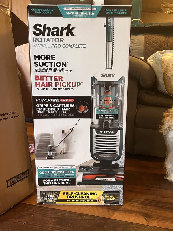 Shark Rotator Swivel Pro Complete with PowerFins HairPro Bagless Pet ...