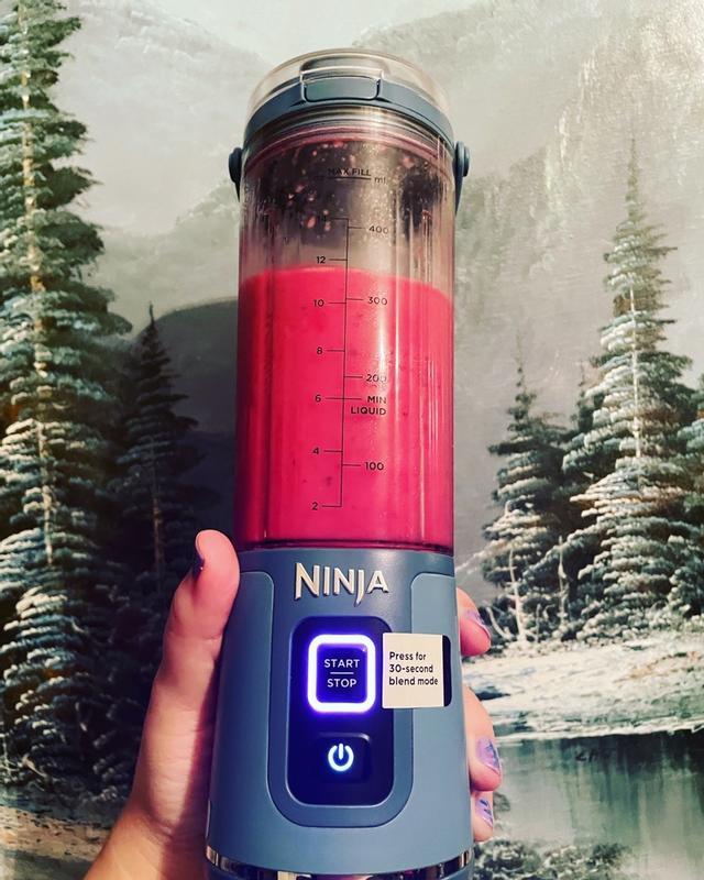Ninja Blast Portable 18-oz 1-Speed Personal Blender (Denim Blue ...