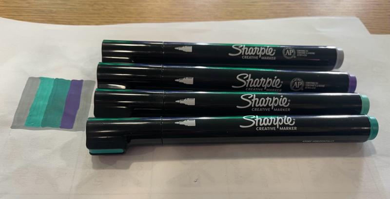 Sharpie Creative Water-Based Acrylic Markers Brush Tip Assorted Colors ...