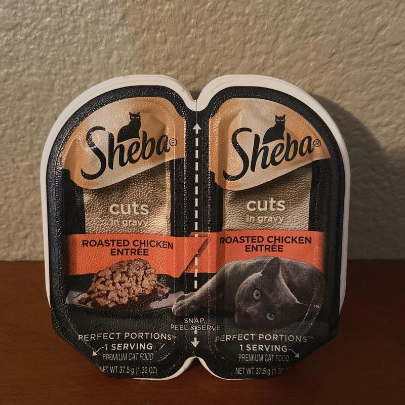 Sheba Roasted Chicken Wet Cat Food Cuts in Gravy 24-Pack