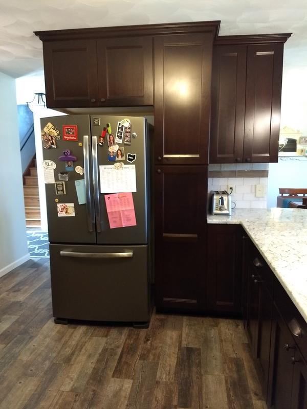 Shenandoah Solana 14.5625-in x 14.5-in Java Cherry Flat Panel Cabinet ...