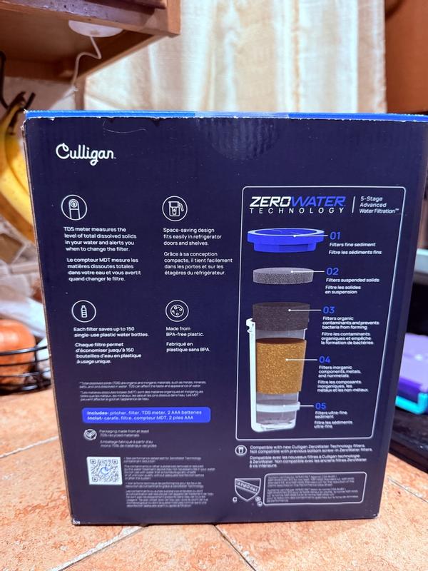 Culligan With ZeroWater Technology 7-Cup Gray Plastic Water filter ...