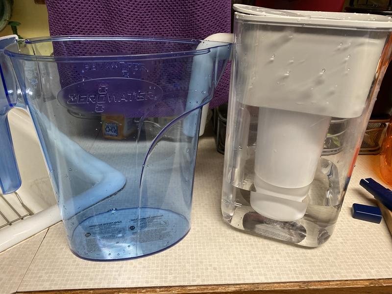 Culligan with ZeroWater Technology 12-Cup Gray Plastic Water filter ...