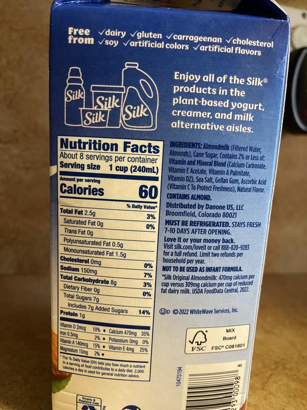 Silk Coconut Milk Ingredients