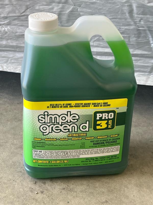 Simple Green D Pro 3 Plus-fl oz Herbal Disinfectant Liquid All-Purpose ...