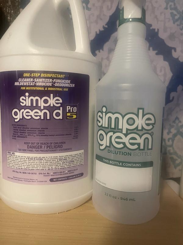 Simple Green d Pro 5 1-Gallon Unscented Disinfectant Liquid All-Purpose ...
